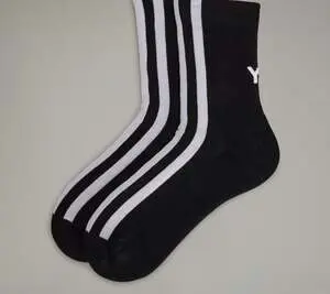 Adidas Y-3 Striped Socks - Black