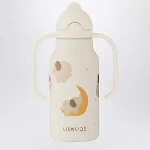LIEWOOD Cream Stainless Steel Thermal Bottle Elephant - White
