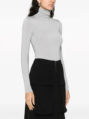 Wolford Colorado Roll Neck Long Sleeve - Grey