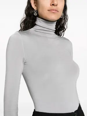 Wolford Colorado Roll Neck Long Sleeve - Grey