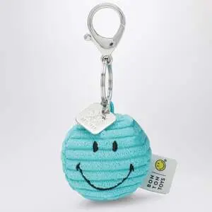 BON TON TOYS Smiley Velvet Keychain - Light Blue
