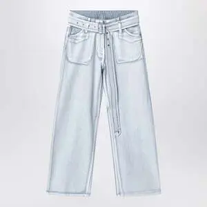 Acne Studios Denim Trousers With Adjustable Belt