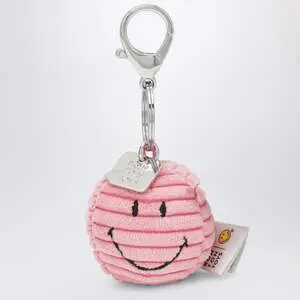 BON TON TOYS Smiley Velvet Keychain - Pink