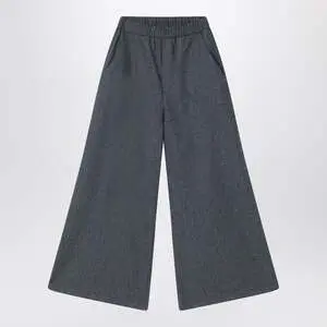 DOUUOD Wool Blend Wide Leg Trousers