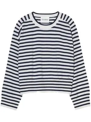 Closed Striped Cashmere Sweater - Ivory