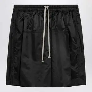 MONCLER + RICK OWENS Drawstring Kilt Shorts - Black