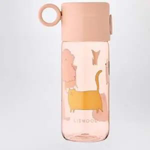 LIEWOOD Clemence Thermal Bottle In /sand Cats And Dogs - Pink