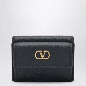 Valentino Garavani Vlogo Trifold Wallet - Black