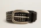 GOLDEN GOOSE Studded Belt - Black