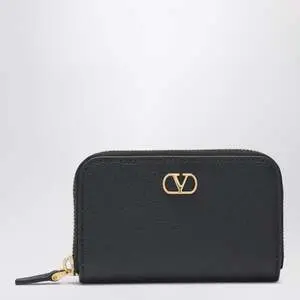 Valentino Garavani Vlogo Signature Zip Wallet - Black