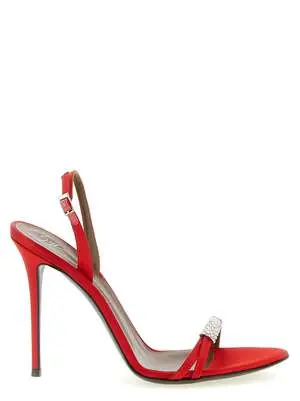 GIUSEPPE ZANOTTI Lena Crystal Silk Sandals