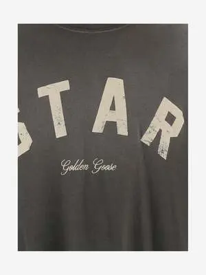 GOLDEN GOOSE Vintage Effect Cotton T-shirt