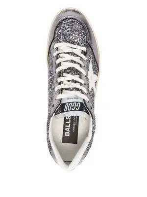 GOLDEN GOOSE Ball Star Leather Sneakers - Grey