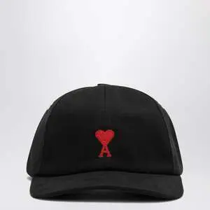 Ami Baseball Cap With Logo - Black