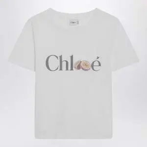 Chloé T-shirt With Logo Print - White