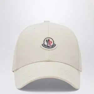 Moncler Baseball Cap With Logo - Beige