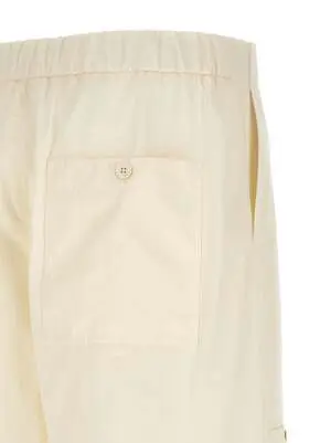 JIL SANDER Cotton Poplin Cargo Pants - Beige