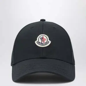 Moncler Baseball Cap With Logo - Black