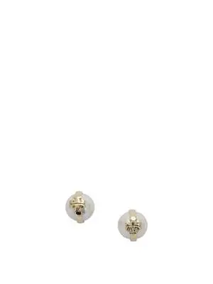 Tory Burch Pearl Stud Earrings - White