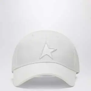 GOLDEN GOOSE Baseball Cap With Embroidered Star - White