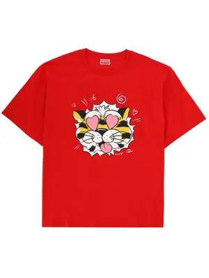 Kenzo Wild Tiger' T Shirt - Red