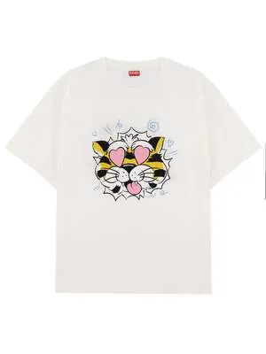 Kenzo Wild Tiger' T Shirt - White