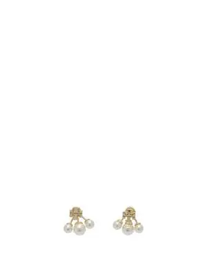 Tory Burch Faux Pearl Drop Earrings - Gold