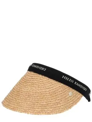 Helen Kaminski Raffia Visor - Beige