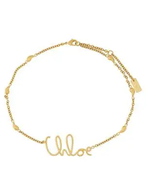 Chloé Logo Necklace - Gold