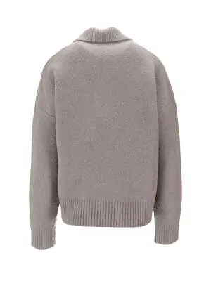AMI Paris Polo De Coeur - Gris/ecru
