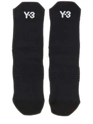 Y3 Logo Socks - Black