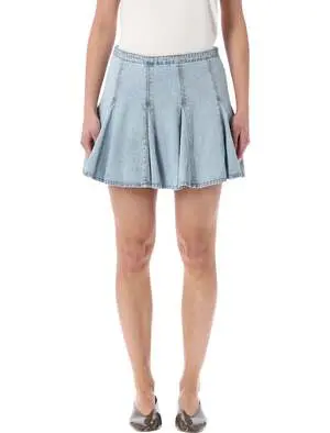 LEVI'S Denim Mini Skirt - Of Course Stone Light Blue