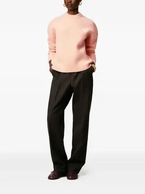 Ami Crew Neck Sweater - Poudre/ecru