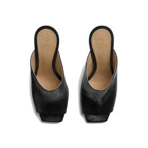 Bottega Veneta Knot Leather Mules - Black