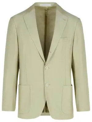 Eleventy Cotton-blend Double-breasted Blazer