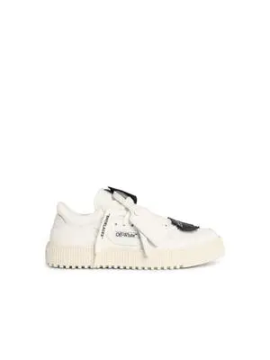 Off White 3.0 Court Low Top Leather Blend Sneakers