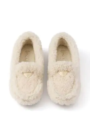 Prada Shearling Driving Shoes