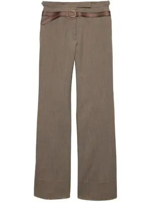 Prada Pantaloni Lana Tec Trousers