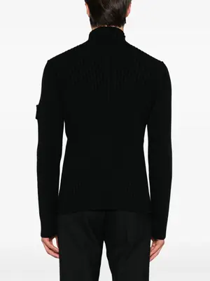 Prada Logo Lettering Virgin Wool Sweater