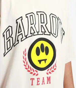 BARROW Printed Oversized T-shirt - Beige