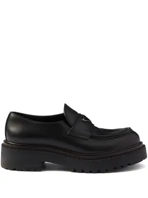 Prada Contrast Stitching Loafers For Men