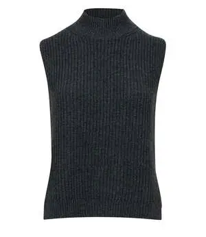 ROY ROGER'S Sleeveless Knit Top - Grey