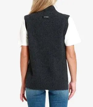 ROY ROGER'S Sleeveless Knit Top - Grey