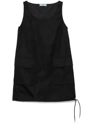 Prada Drawstring Hem Mini Dress