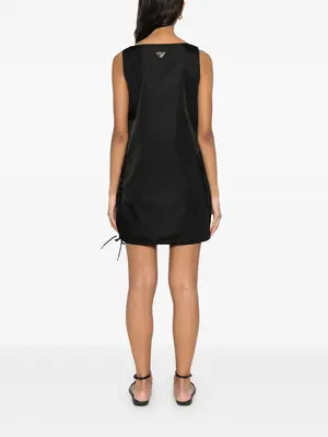 Prada Drawstring Hem Mini Dress