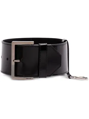 Prada Leather Wrist Strap - Nero