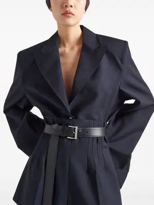 Prada Single-breasted Mohair Shirt Jacket