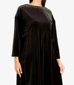 Max Mara Velvet Fit & Flare Dress