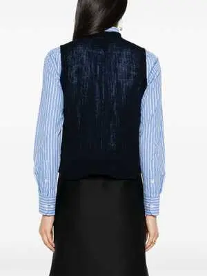 Prada Cashmere Knit Vest - Bleu