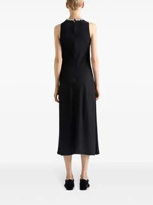 Prada Embroidered Midi Dress